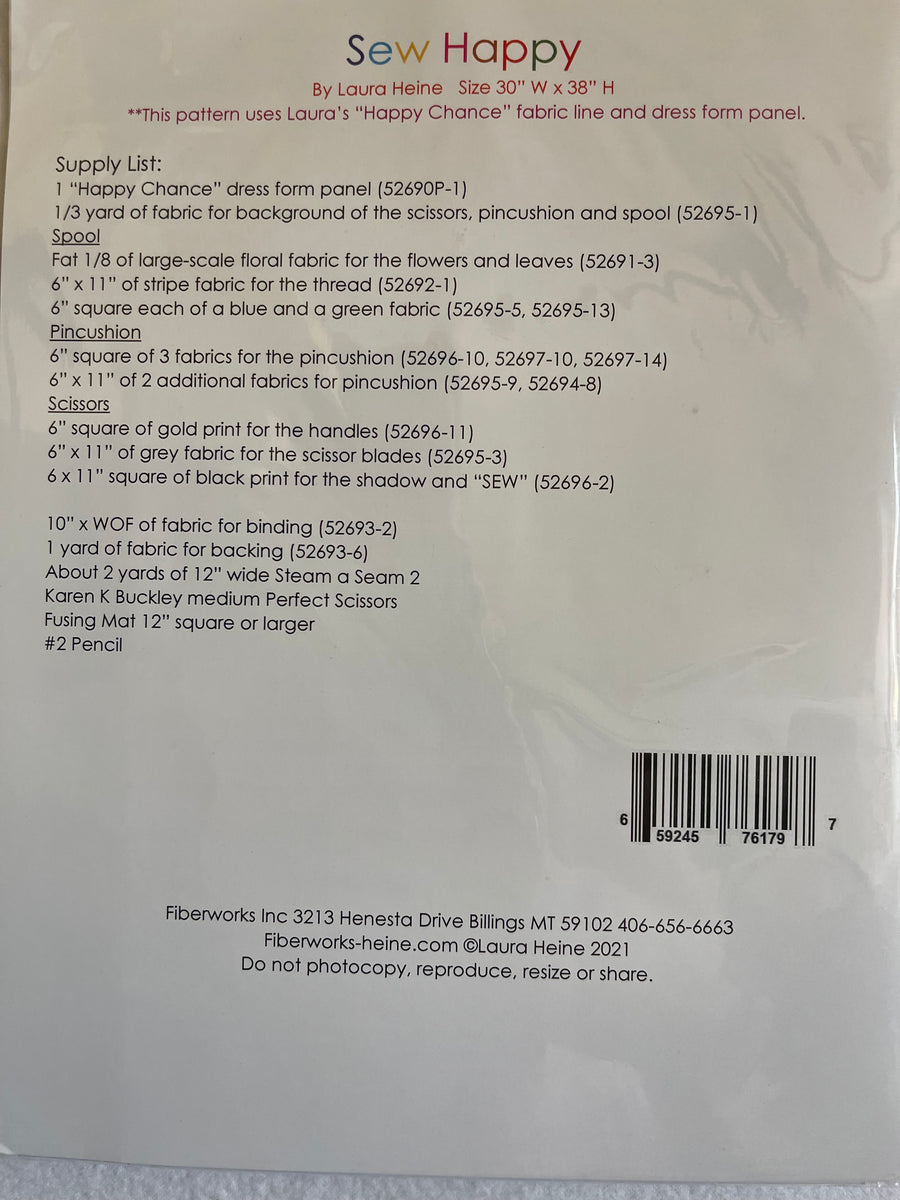 Sew Happy Collage Pattern by Laura Heine – Cactus Queen Quilt Co